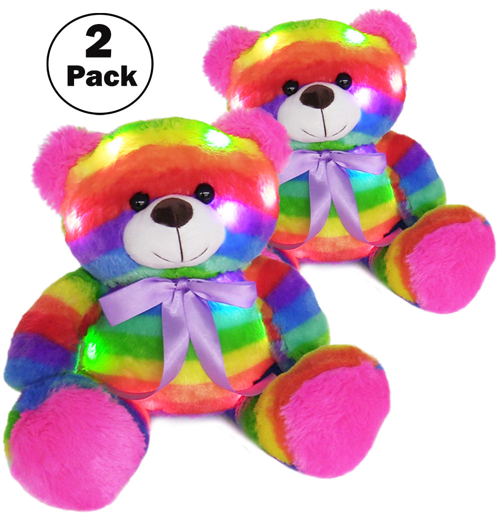 LED Stuffed Animal Night Lights - 2 Pack Set – Nona and Papa Gifts