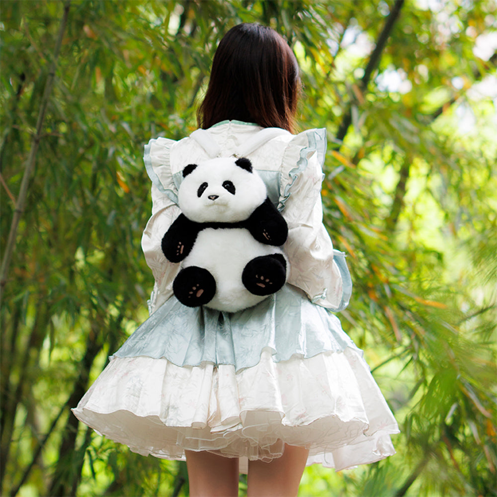Hehua Panda Backpack – Handmade Collectible for Fans – Nona and Papa Gifts