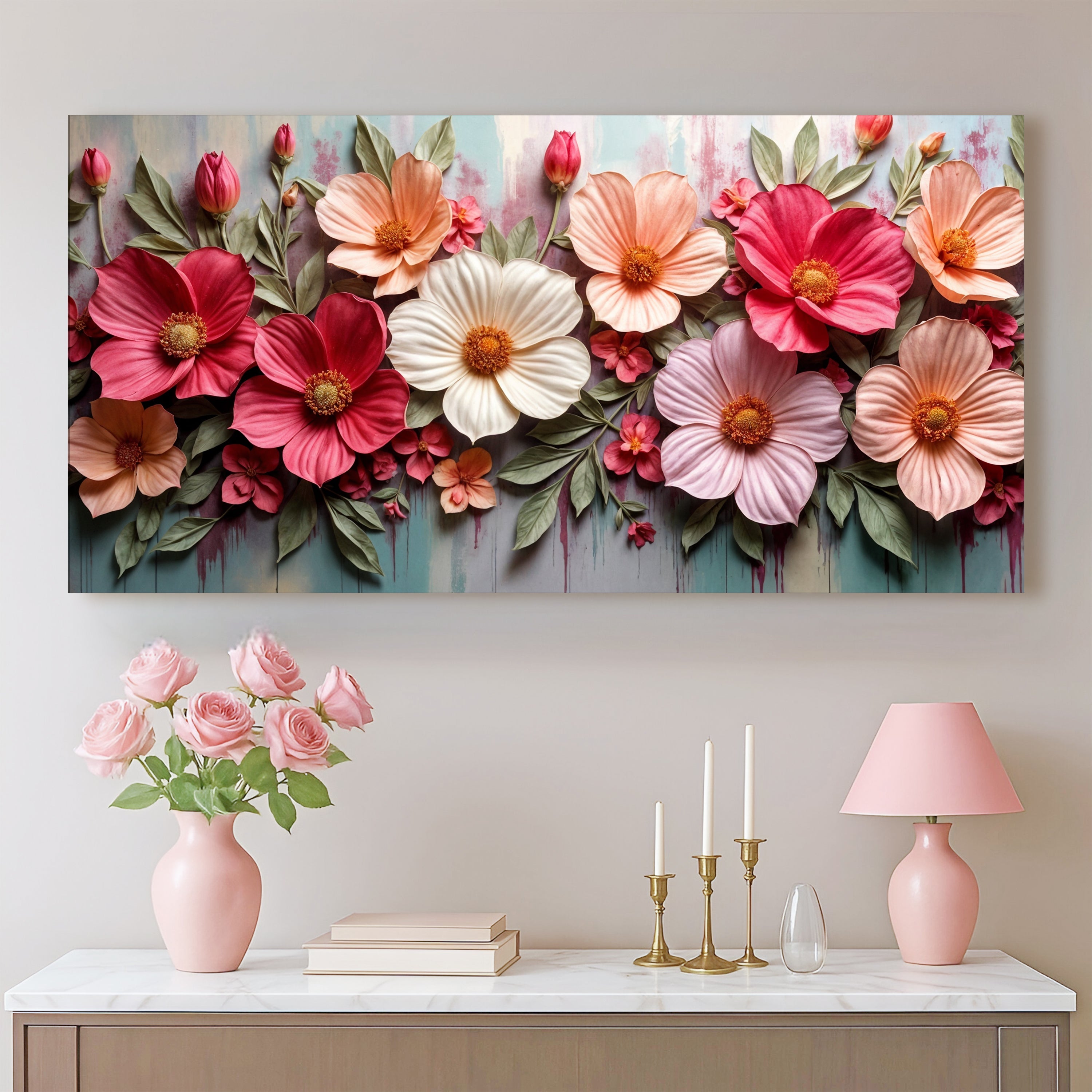 Colorful Floral Realistic Wall Art II – Nona and Papa Gifts