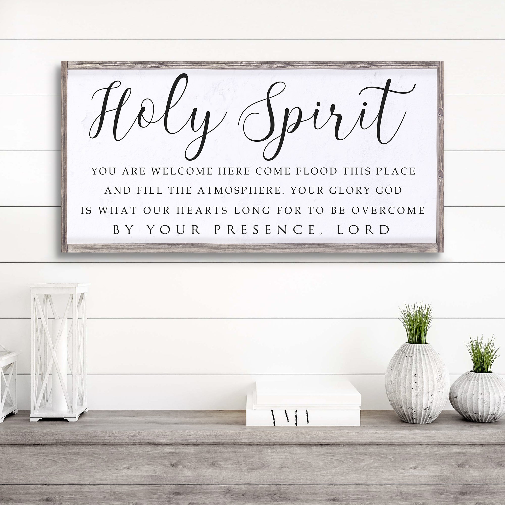 Holy Spirit You are Welcome Here Faith Sign II – Nona and Papa Gifts