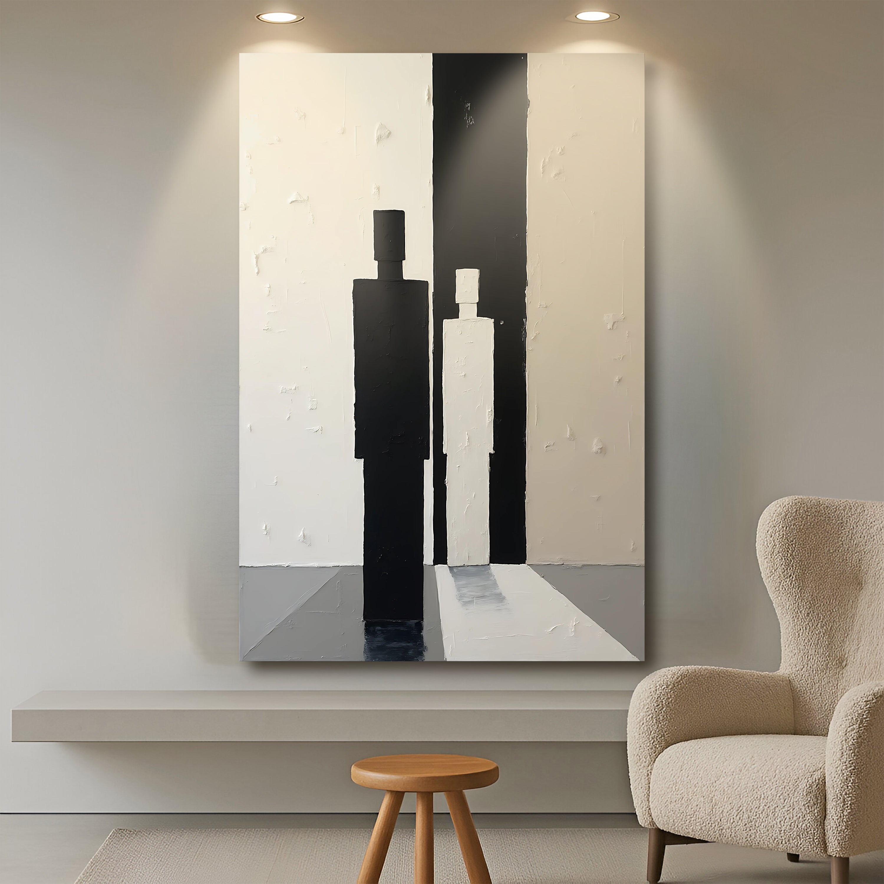 Contemporary Minimalist Abstract Wall Art – Nona and Papa Gifts