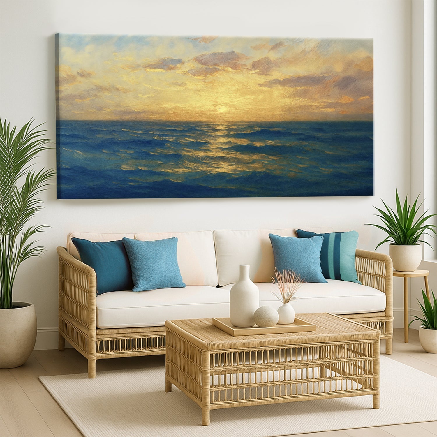 Waterscape Abstract Wall Art VII – Nona and Papa Gifts