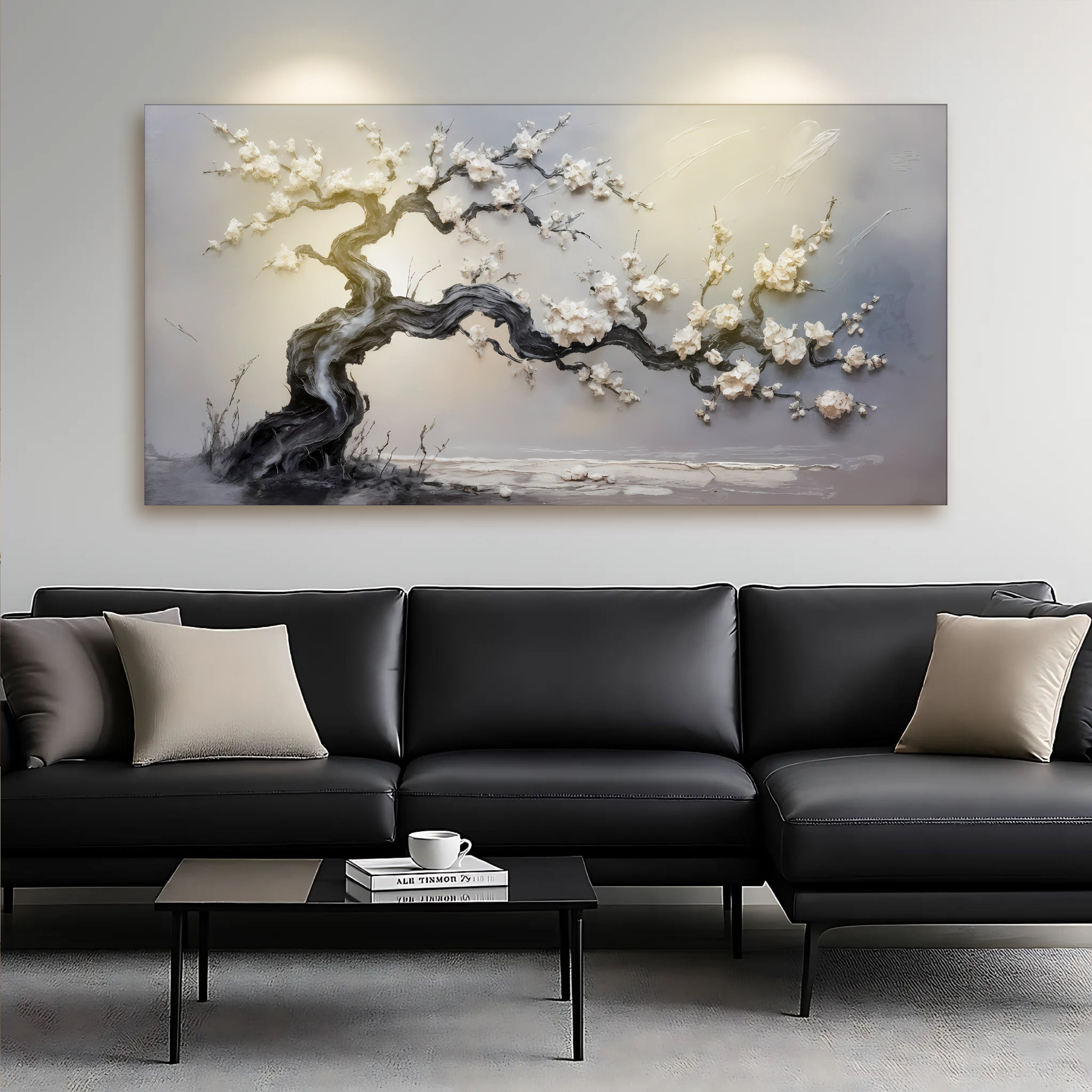 White Blossom Wall Art – Nona and Papa Gifts