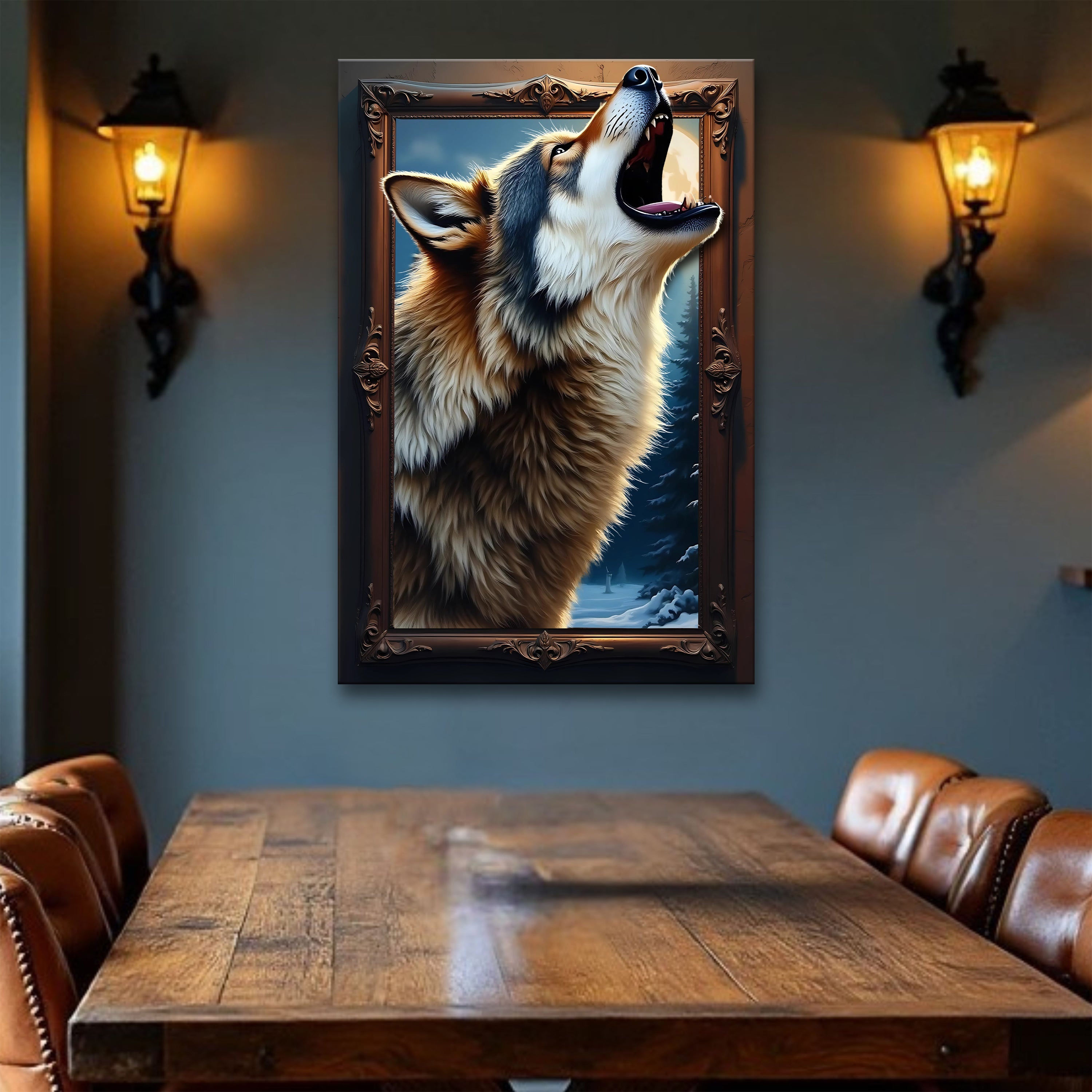 3D Wolf Wall Art – Nona and Papa Gifts