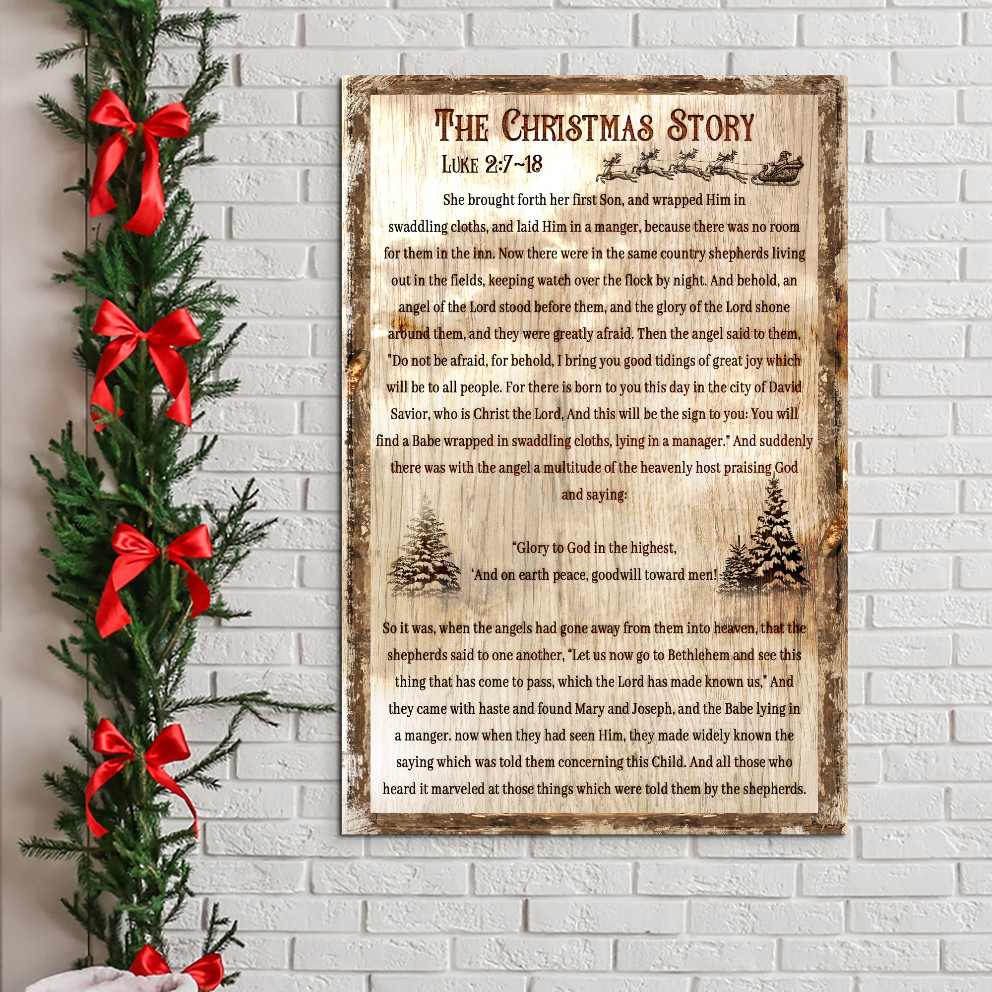 The Christmas Story Sign II – Nona and Papa Gifts