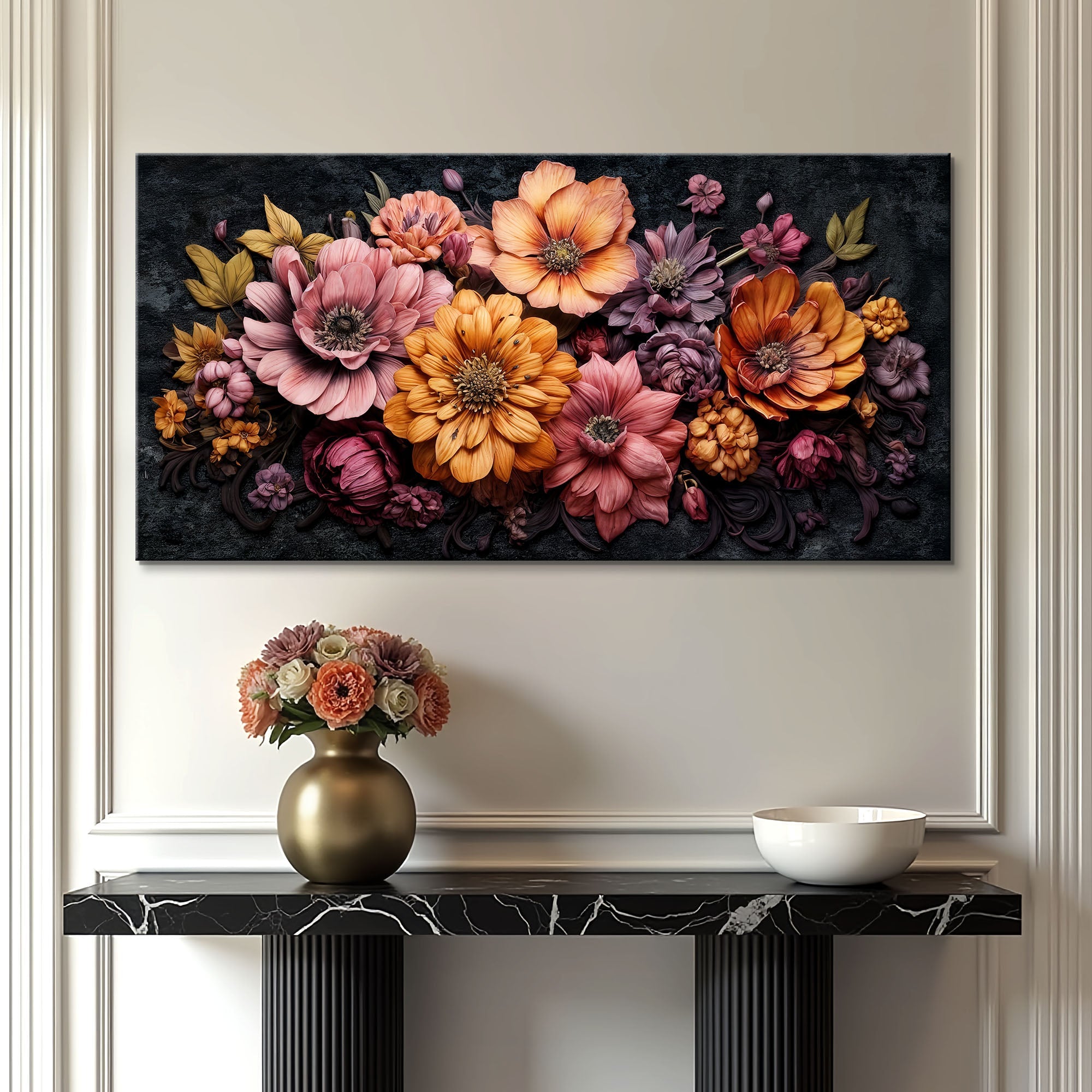 Colorful Floral Realistic Wall Art – Nona and Papa Gifts