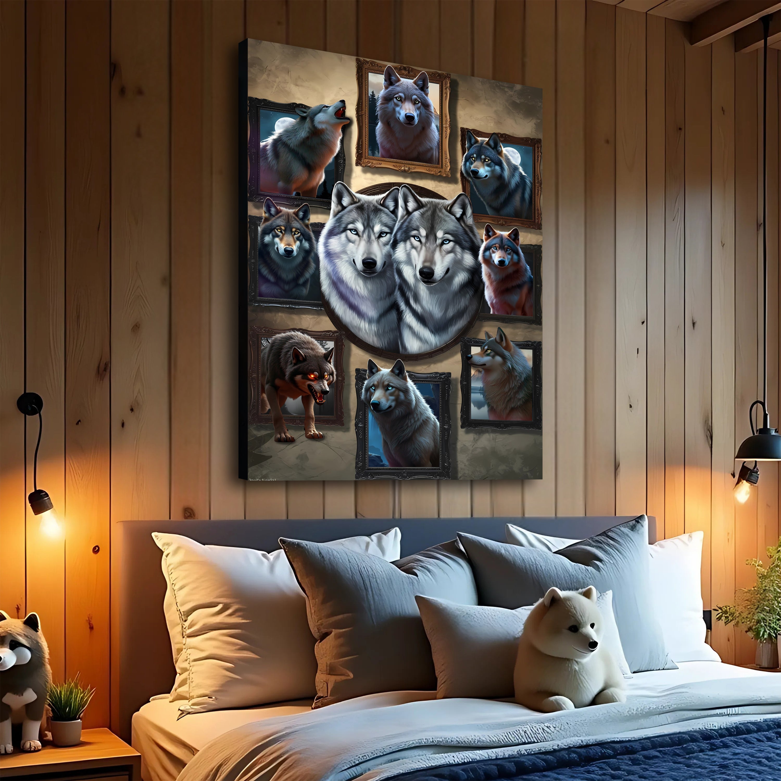 3D Wolf Collage Wall Art – Nona and Papa Gifts
