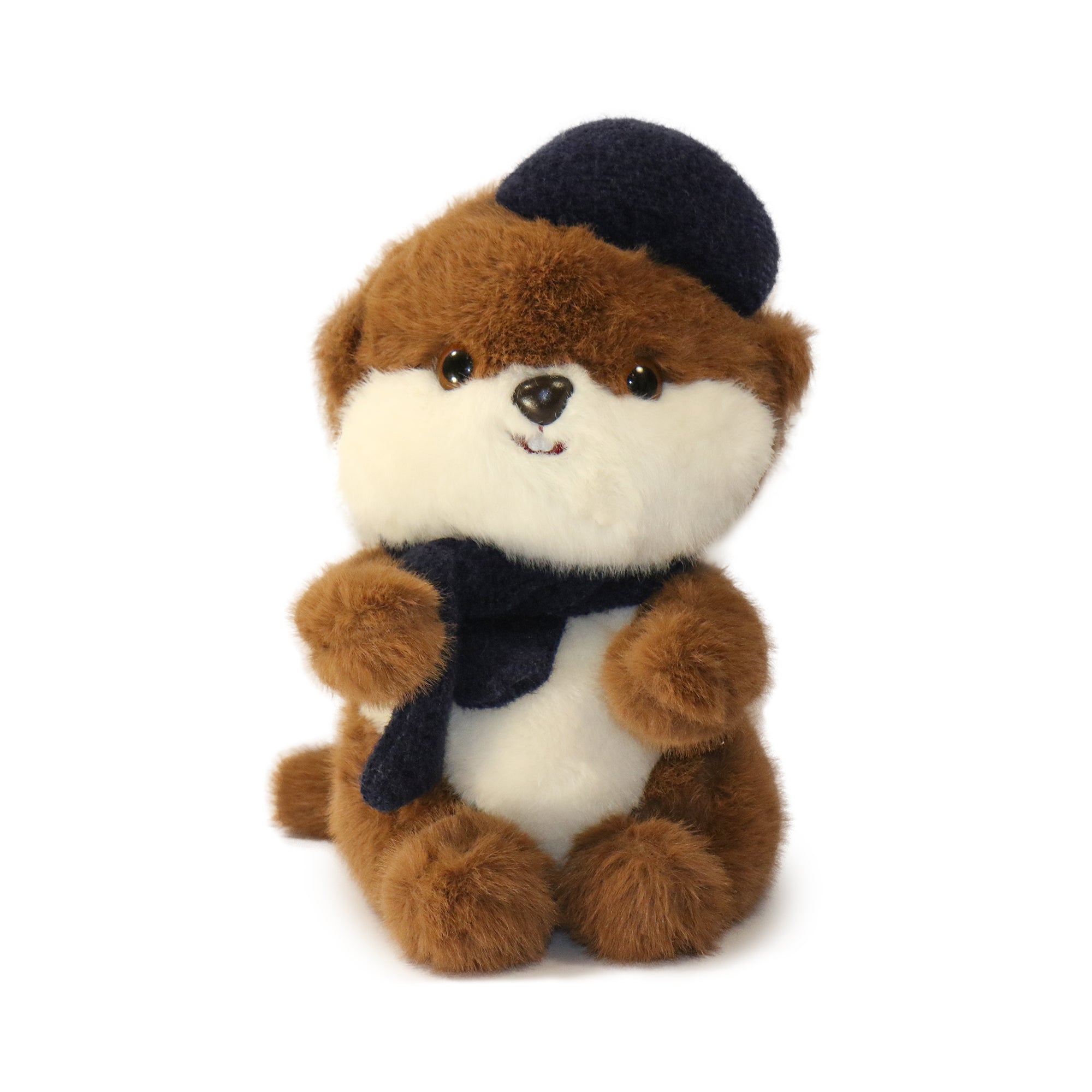 14-inch French Otter Carl with Black Hat – Nona and Papa Gifts