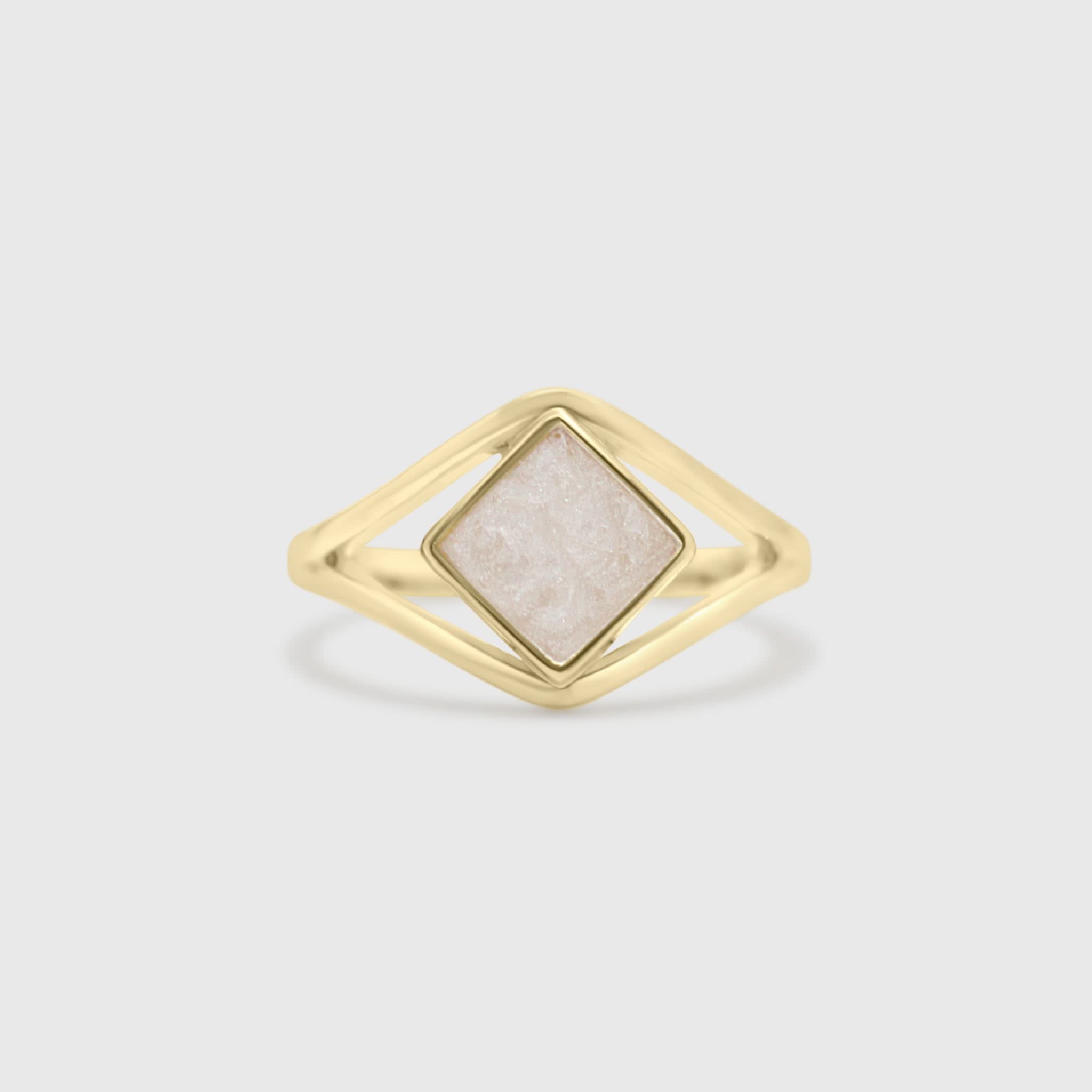 Double Band Square Ring - Custom Stone Options – Nona and Papa Gifts