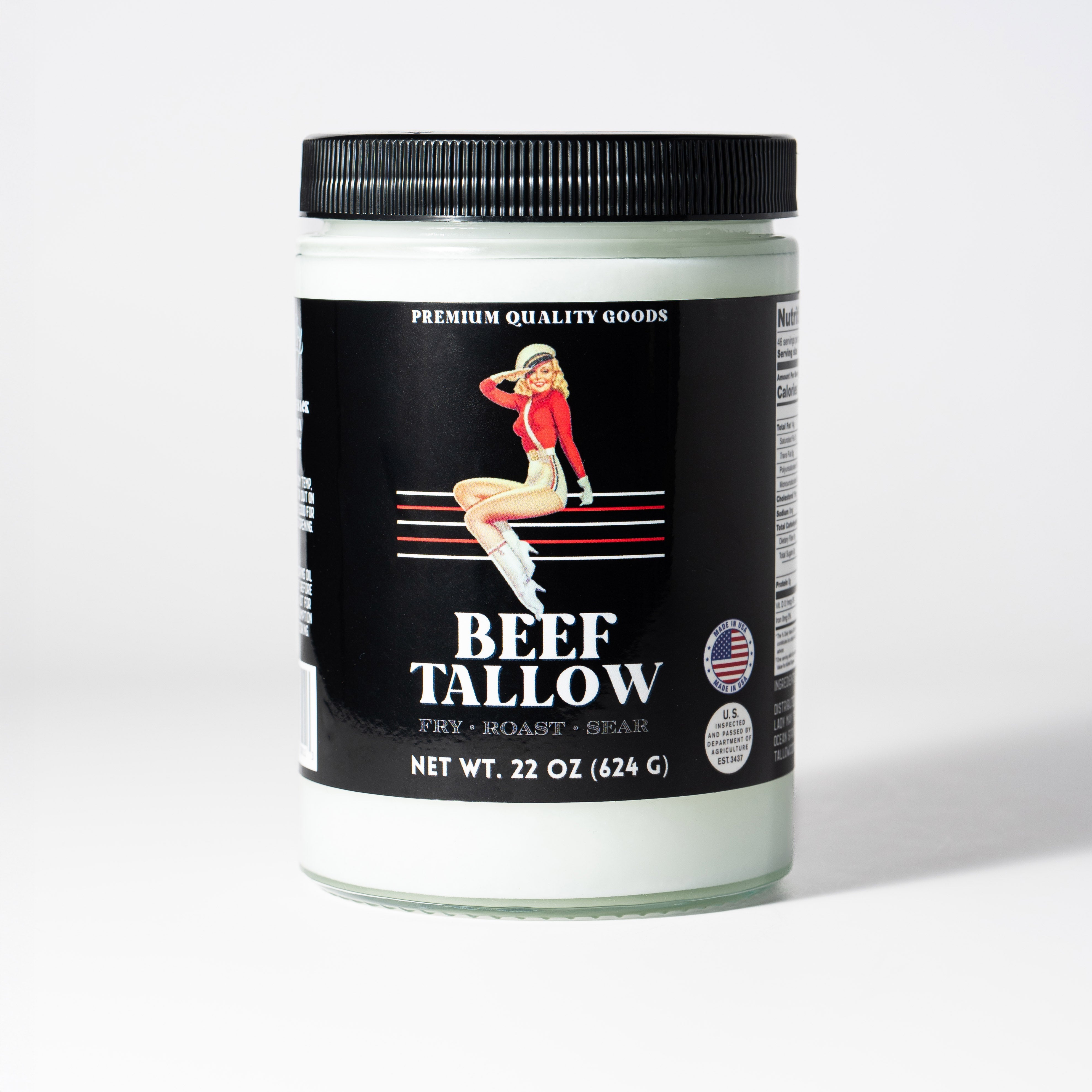 22oz Premium Grass-Fed Beef Tallow | Restaurant-Proven Cooking Fat | S ...