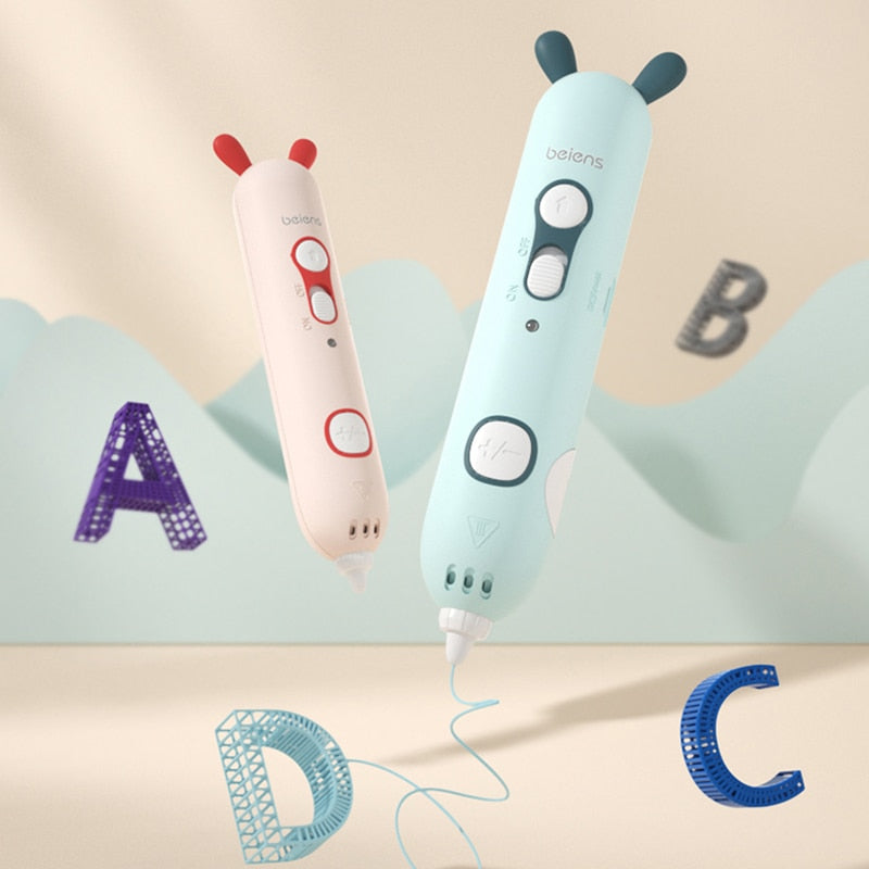Beiens 3D Pen Creativity DIY Printing Pen Early Educational Drawing To ...