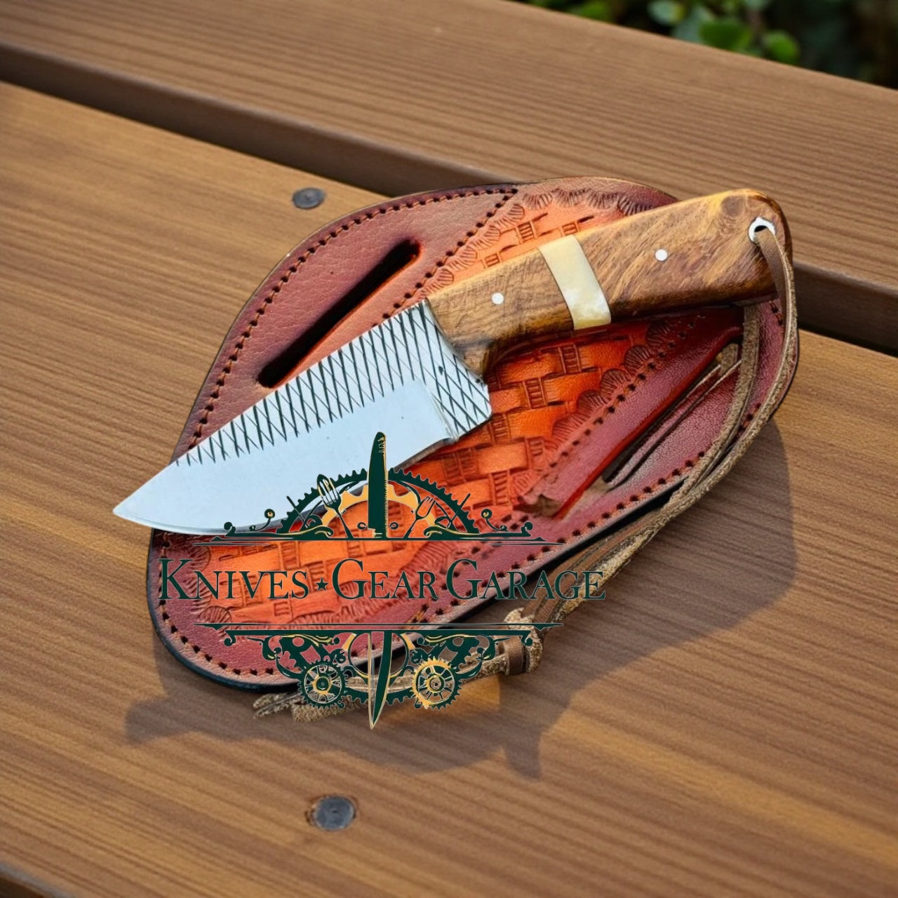 Traditional Cowboy Knife – 3.5" Rasp Steel Blade with Bone & Rosewood ...