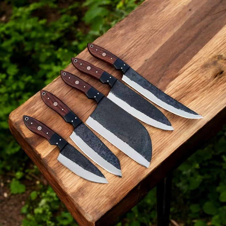 Premium Custom Knife Set for Chefs – Handcrafted Stainless Steel Blade ...