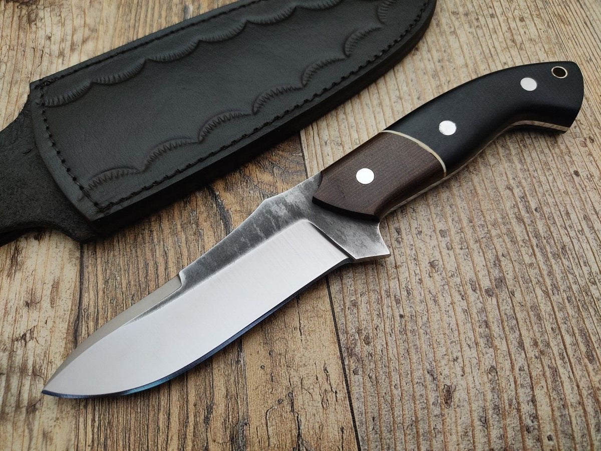 Custom Handmade 440c Steel Fixed Blade Bushcraft Survival Camping Hunt ...