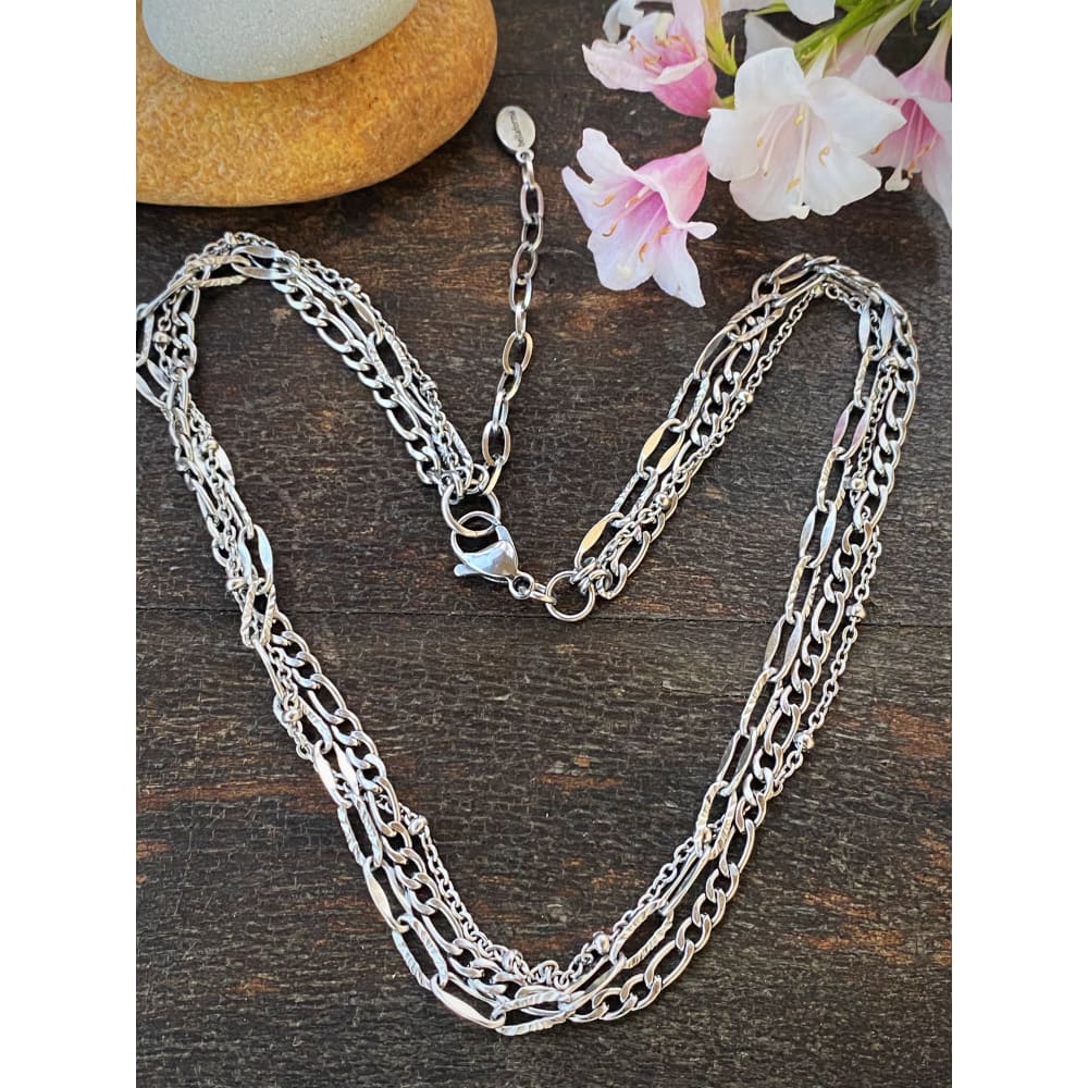 Multi Chain Necklace - Perfect Layering Piece – Nona and Papa Gifts