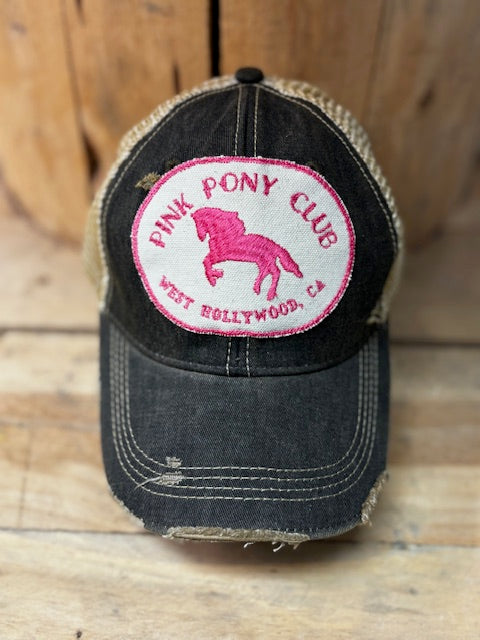 Pink Pony Club Distressed Mesh Snapback Baseball Cap – Nona and Papa Gifts