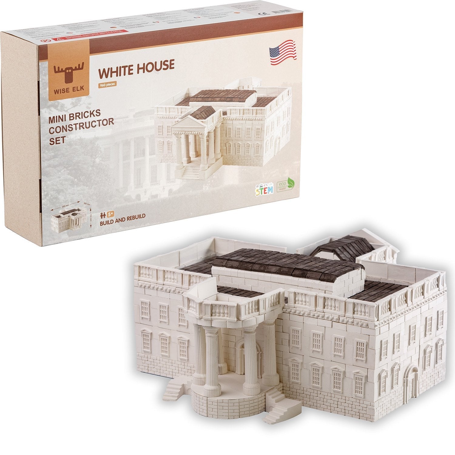 Mini Bricks Construction Set - White House – Nona and Papa Gifts