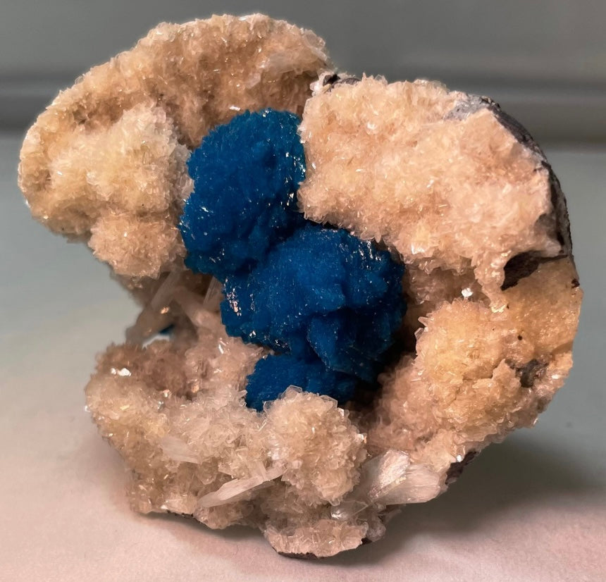 Cavansite with White Stilbite on Matrix Maharashtra, Pune, India – Nona ...