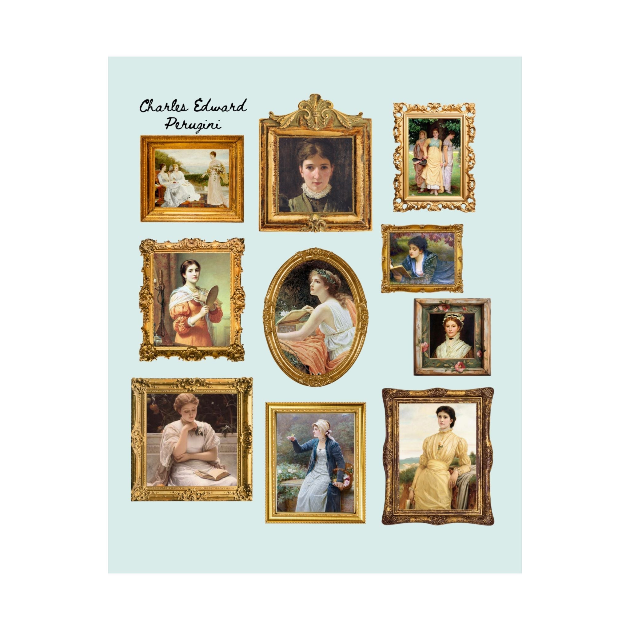 Charles Edward Perugini Poster – Nona and Papa Gifts