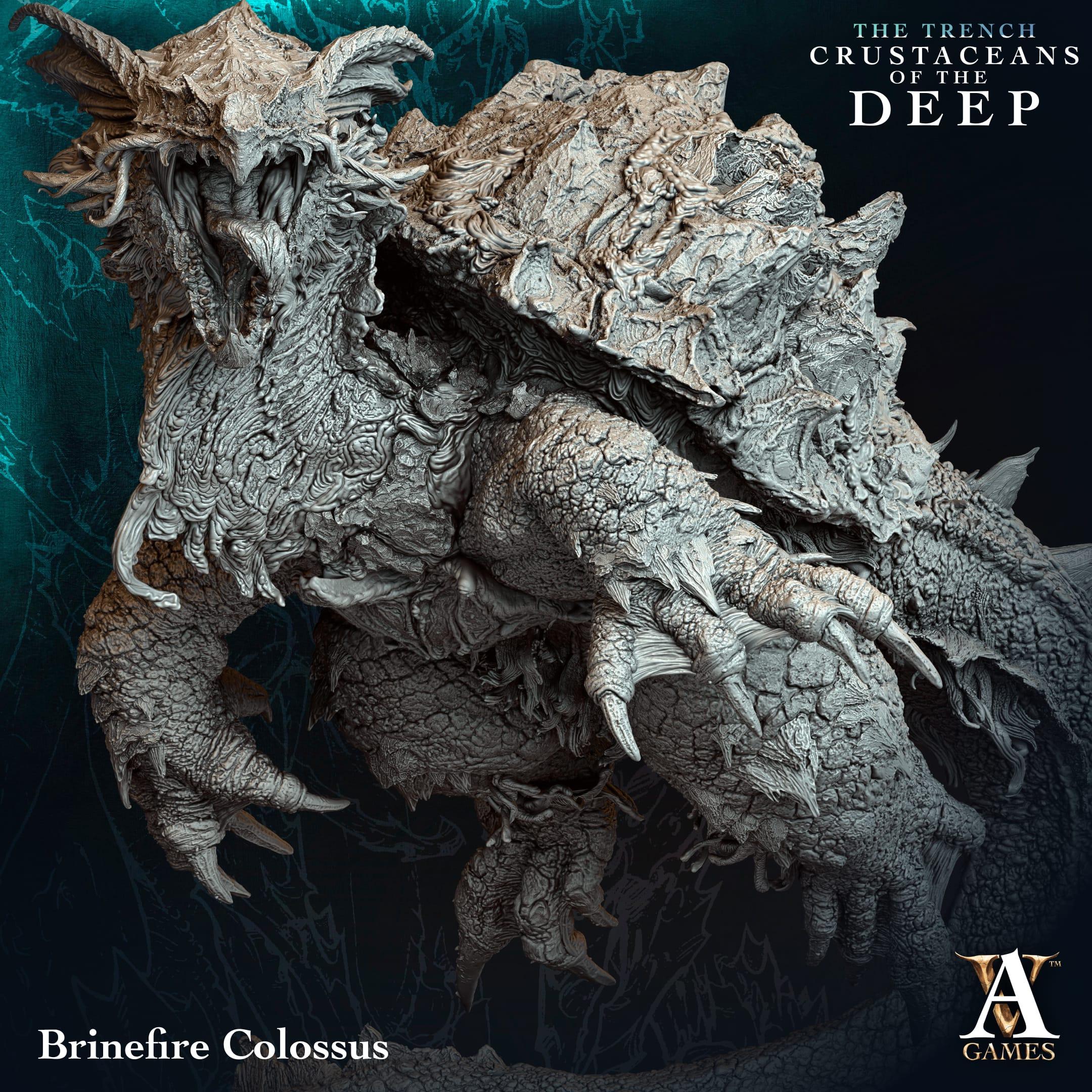 3D Printed Brinefire Colossus by Archvillain Games – Nona and Papa Gifts