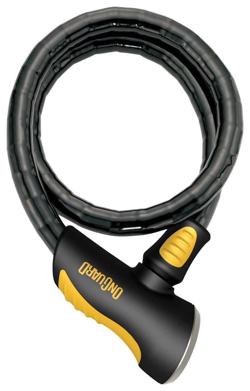 Onguard Rottweiler Armored Coil Cable Lock (Black, 100 cm x 20 mm ...