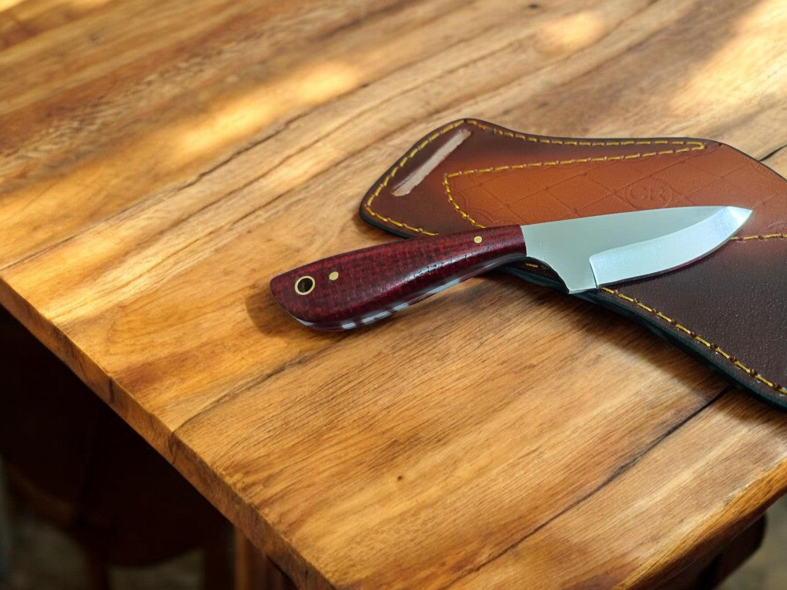Handmade Belt Knife – D2 Steel Blade with Micarta Handle – Nona and ...